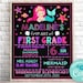 Editable First Day of First Grade Sign, Mermaid First Day of School ...
