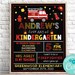 Editable First Day of Kindergarten Sign, Firetruck First Day of School ...