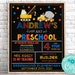 Editable First Day of Preschool Sign, Dump Truck First Day of School ...