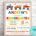 Editable First Day of Kindergarten Sign Monster Truck First Day of ...
