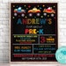 Editable First Day of Pre-k Sign, Monster Truck First Day of Preschool ...