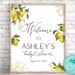 Editable Lemon Welcome Sign Mama's Main Squeeze Baby Shower Sign Citrus ...