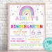 Editable First Day of Pre-k Sign, Rainbow First Day of School Sign ...