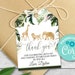 EDITABLE Gold WILD Animals Favor Tag, Printable Jungle Favor Tags ...