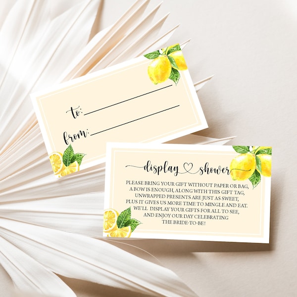 Display Shower Card Citrus - Etsy