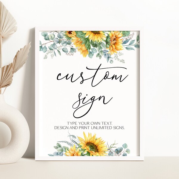 Baby Shower Sign Sunflower - Etsy