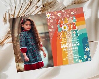 Daisy Birthday Invitation Any Age - Etsy