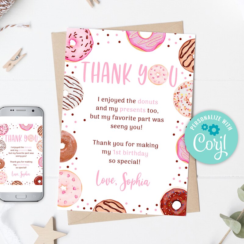 Donut Thank You - Etsy