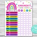 Rainbow Homeschool Schedule, Rainbow Daily Routine, Kids Daily Schedule ...