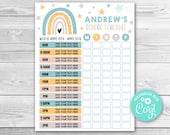 Rainbow Homeschool Schedule Rainbow Daily Routine Kids Daily - Etsy