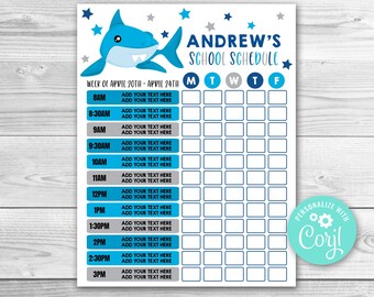 Daily Routines for Kids Daily Schedule Template Editable PDF - Etsy