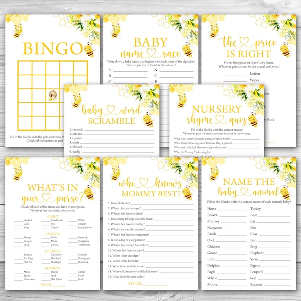 Bumble Bee Baby Shower - Etsy