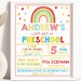 Editable Last Day of Preschool Sign Rainbow Last Day of School Sign ...
