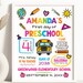 Editable First Day of Preschool Sign Personalized First Day of School ...