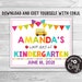 Editable Last Day of Kindergarten Sign Last Day of School Sign ...