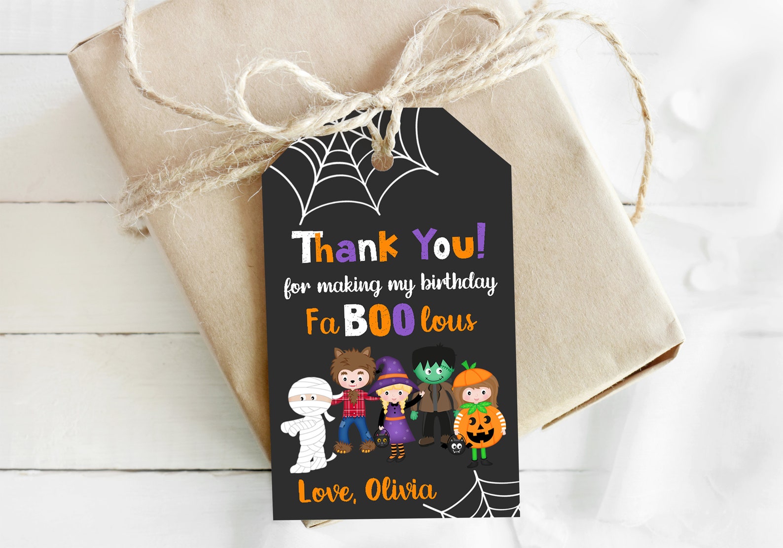 EDITABLE Halloween Treat Tags Halloween Witch Gift Tags - Etsy