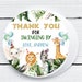 EDITABLE WILD Animals Favor Tag Printable Jungle Favor Tags Safari ...