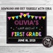Editable Last Day of First Grade Sign Last Day of School Sign ...