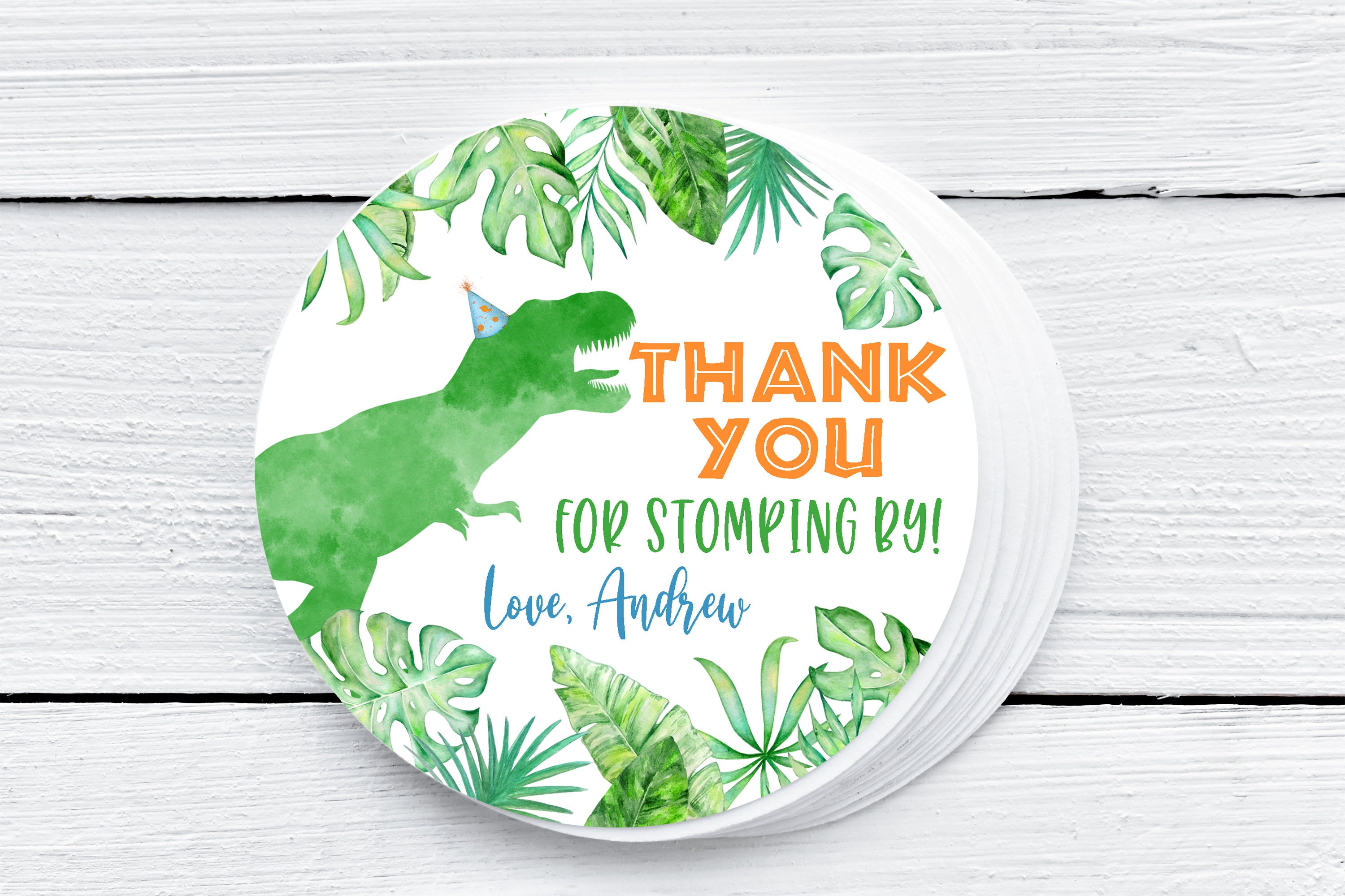 EDITABLE Dinosaur Favor Tag Printable Dinosaur T-rex Birthday Thank You ...