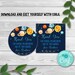 EDITABLE Space Birthday Favor Tags Galaxy Planets Outer Space Tag Outer ...