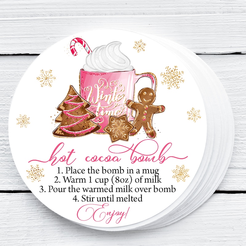 Hot Cocoa Bomb Tag - Etsy