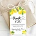 EDITABLE Lemon Thank You Tags, Lemon Favor Tag, Lemon Gift Tags, Citrus ...