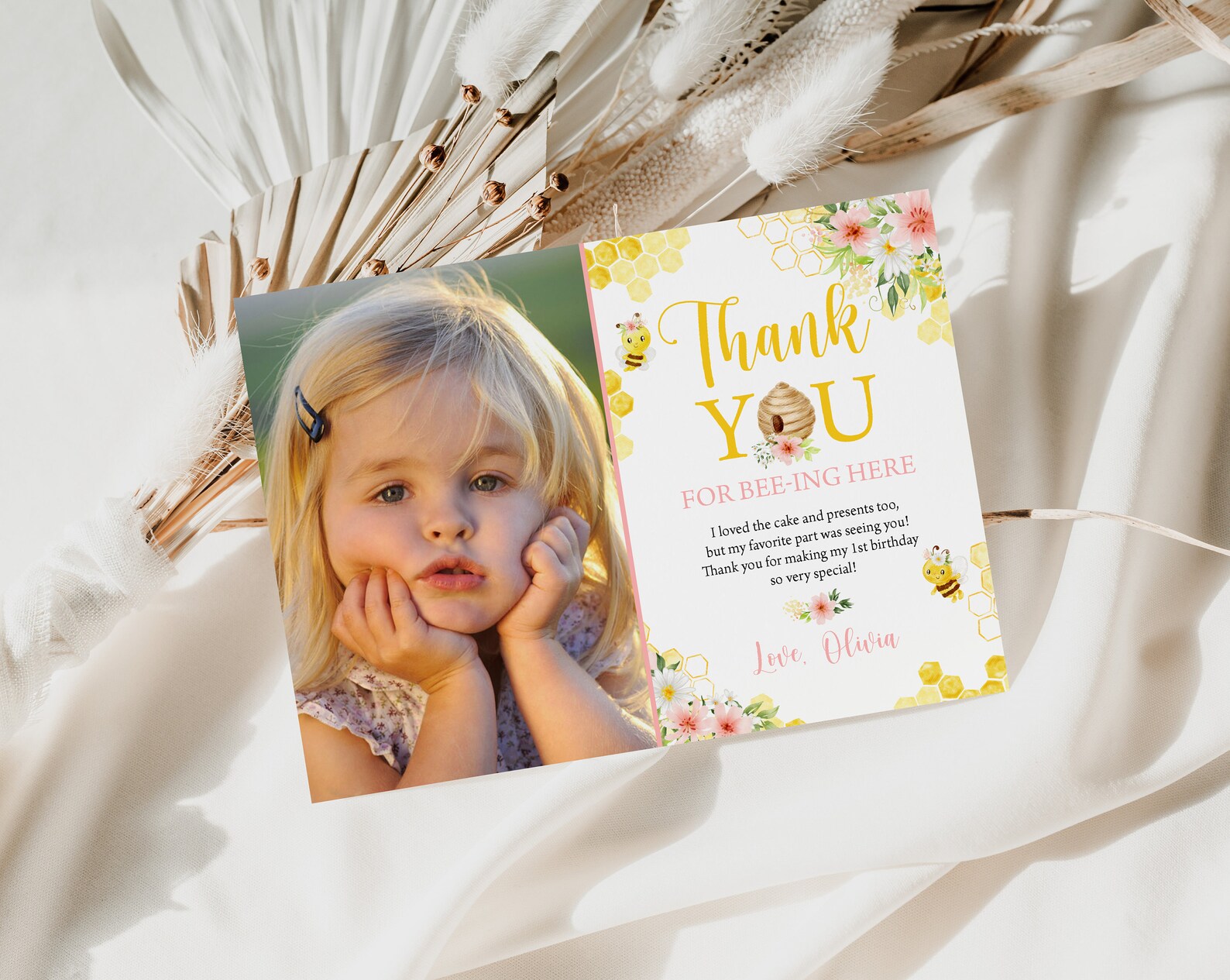 Editable Honey Bee Thank You Card Bumble Bee Thank You Card - Etsy