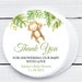 EDITABLE Monkey Favor Tag Printable Jungle Favor Tags Monkey Custom ...