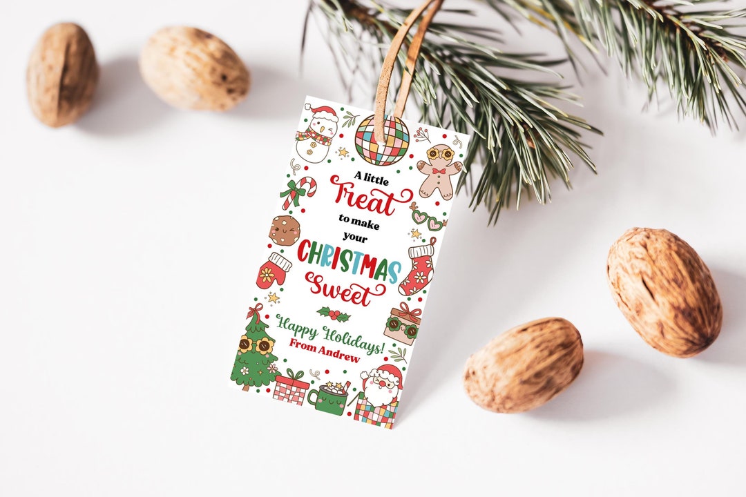 EDITABLE Christmas Favors Tags Holiday Classroom Favor Tag School Tag ...