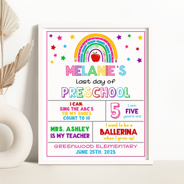 Last Day Preschool - Etsy