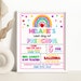 Editable First Day of Preschool Sign Blue Green First Day of School ...