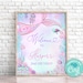 Editable Mermaid Welcome Sign Mermaid Under the Sea Birthday Sign ...