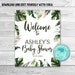 Editable Tropical Welcome Sign Instant Download Tropical Baby - Etsy