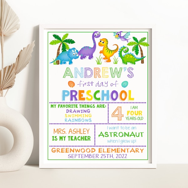 Preschool Sign - Etsy