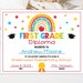 Editable First Day of Pre-k Sign Rainbow First Day of School - Etsy