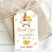 EDITABLE Pumpkin Truck Thank You Tags, Pumpkin Favor Tag, Pumpkin Gift ...