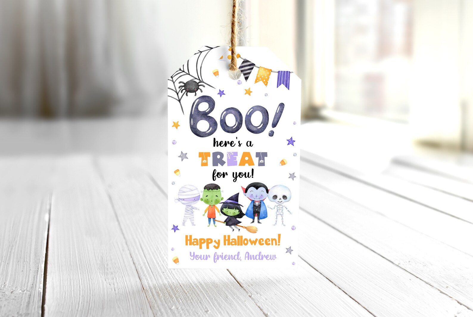 EDITABLE Halloween Favor Tags Boo Halloween Tags Halloween - Etsy