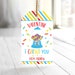 EDITABLE Bubble Gum Valentine's Day Gift Tag Valentine I - Etsy