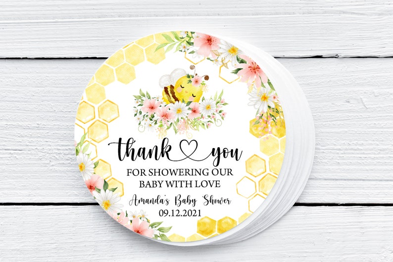 EDITABLE Bee Thank You Tags Thank You for Bee-ing Here Favor - Etsy