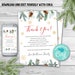 Editable Winter Thank You Card Winter Baby Shower Thank You Christmas ...