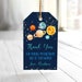 EDITABLE Space Birthday Favor Tags Galaxy Planets Outer Space Tag Outer ...