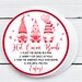Editable Valentine Gnome Hot Cocoa Bomb Tags Gnome Valentine's Day Gift ...
