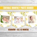 Editable Bee Birthday Monthly Photo Banner Honey Bee 1st Birthday ...