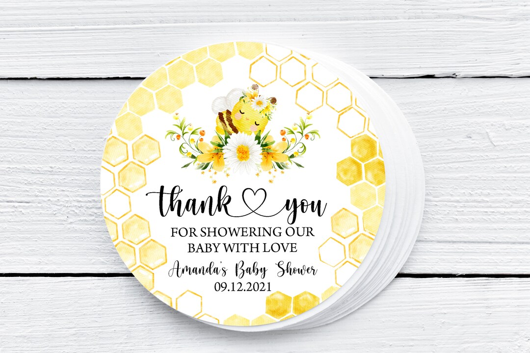 EDITABLE Bee Thank You Tags Thank You for Bee-ing Here Favor Tag Honey ...