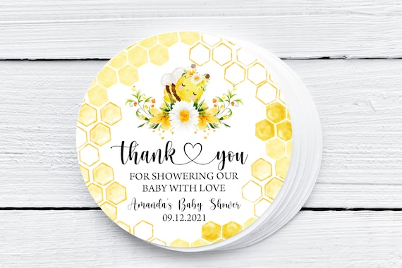 EDITABLE Bee Thank You Tags Thank You for Bee-ing Here Favor | Etsy