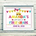 Editable Last Day of First Grade Sign Last Day of School Sign - Etsy