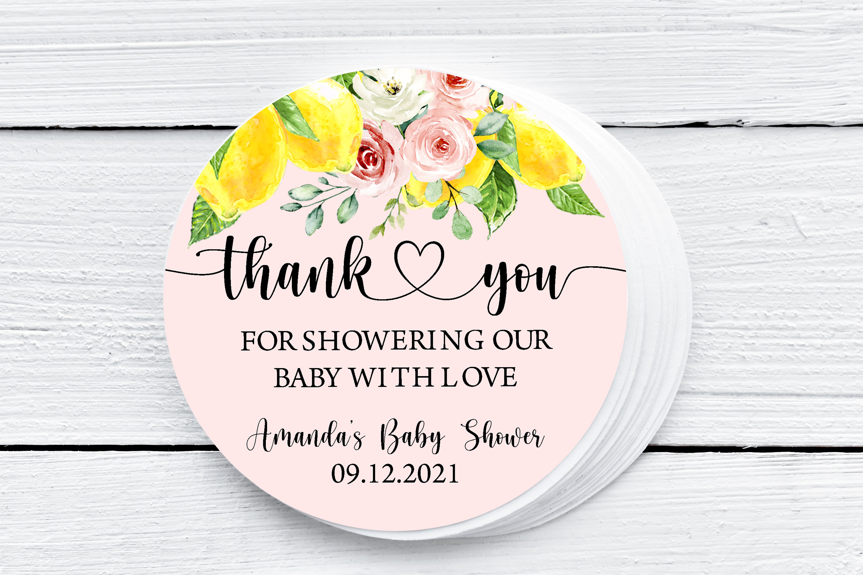 EDITABLE Lemon Thank You Tags, Lemon Favor Tag, Lemon Gift Tags, Citrus ...