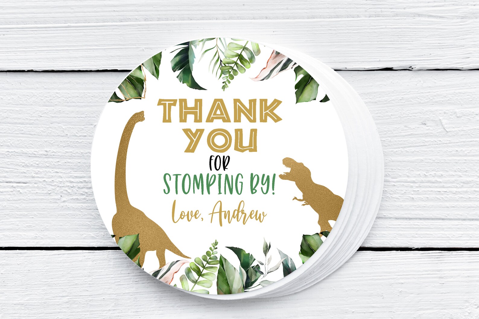 EDITABLE Dinosaur Favor Tag Printable Dinosaur Birthday Thank - Etsy