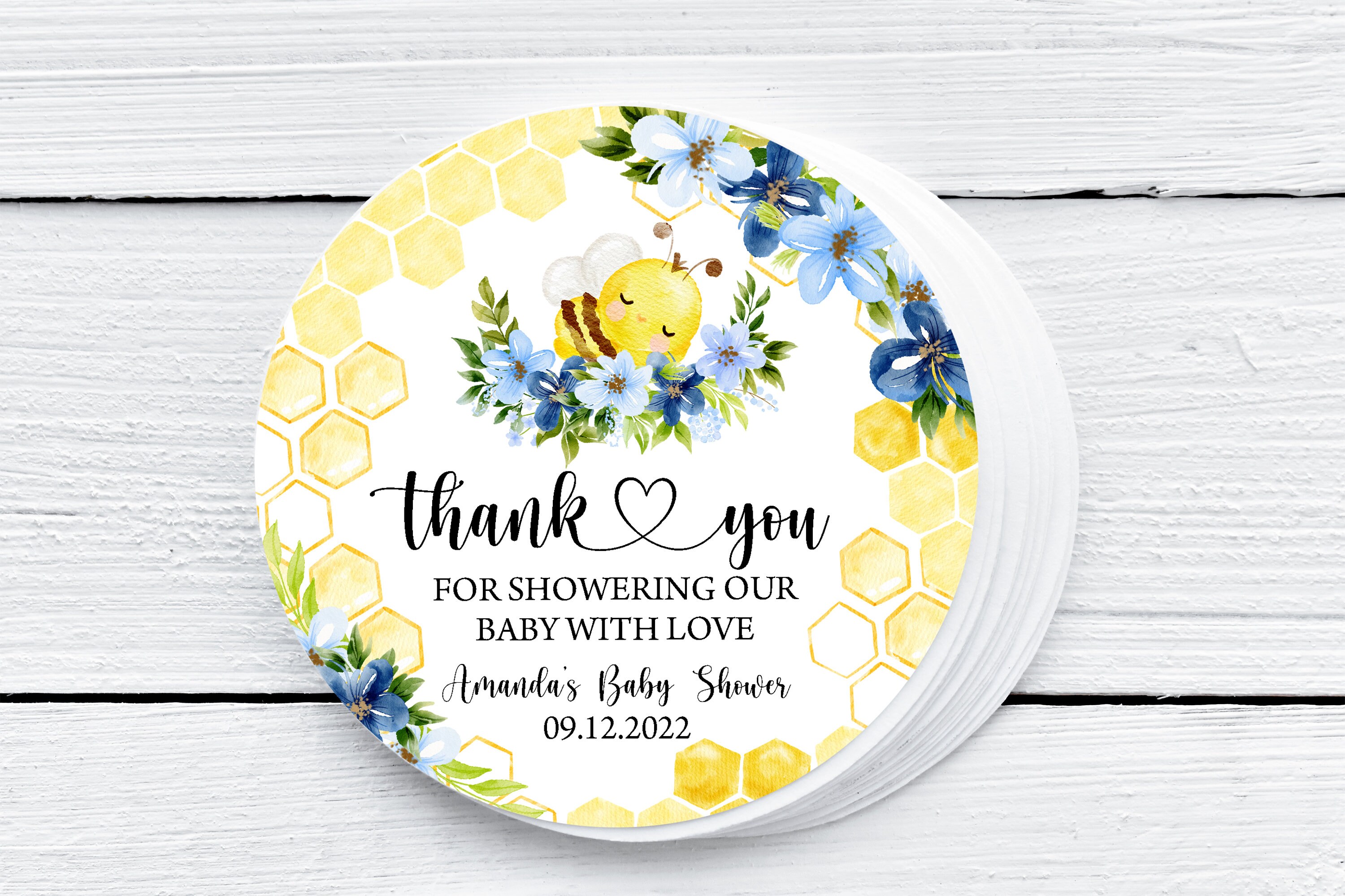 EDITABLE Bee Thank You Tags Thank You for Bee-ing Here Favor - Etsy
