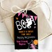 EDITABLE Halloween Treat Tags, Boo Halloween Tags, Halloween Ghost ...